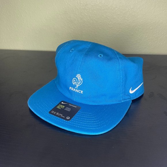 Nike | Accessories | Nike France Heritage 86 Blue Strapback Hat Cap ...